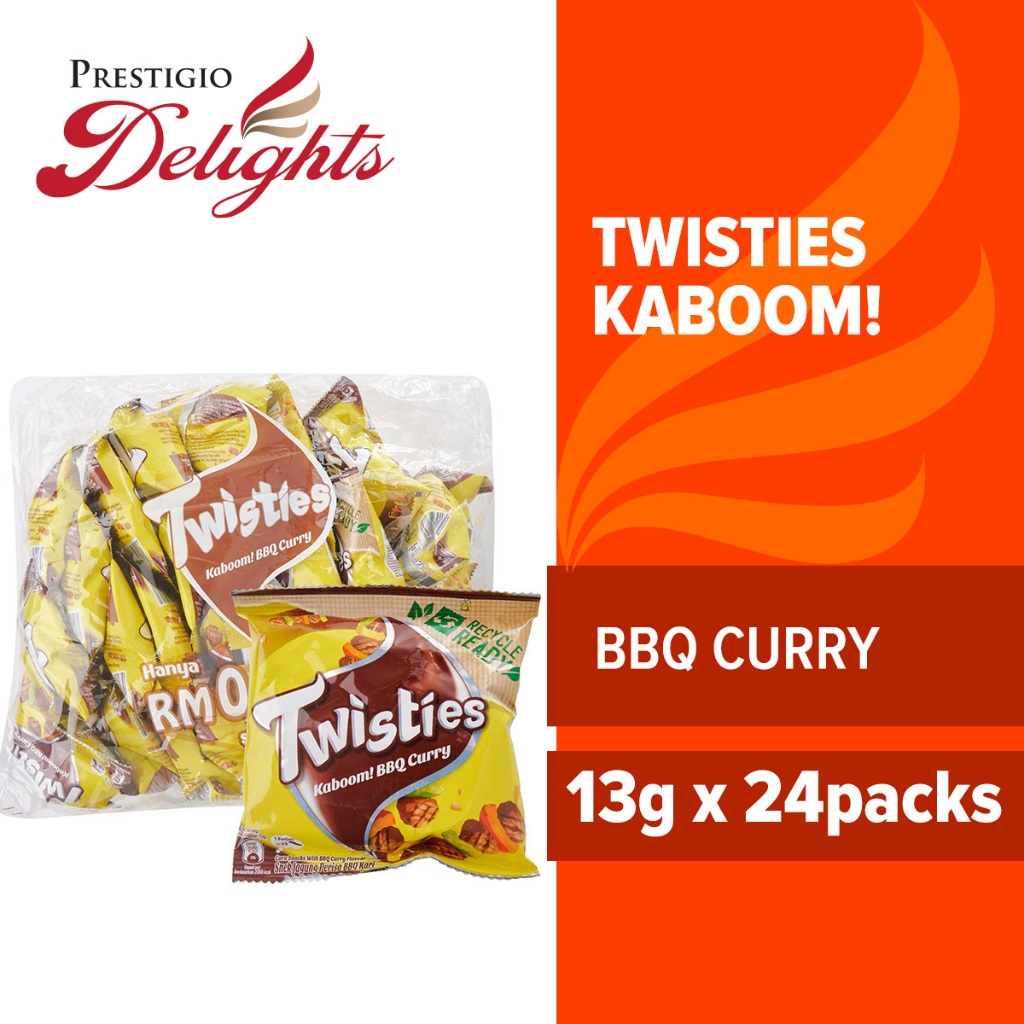 Twisties Kaboom! BBQ Curry 13g x 24packs | Shopee Singapore