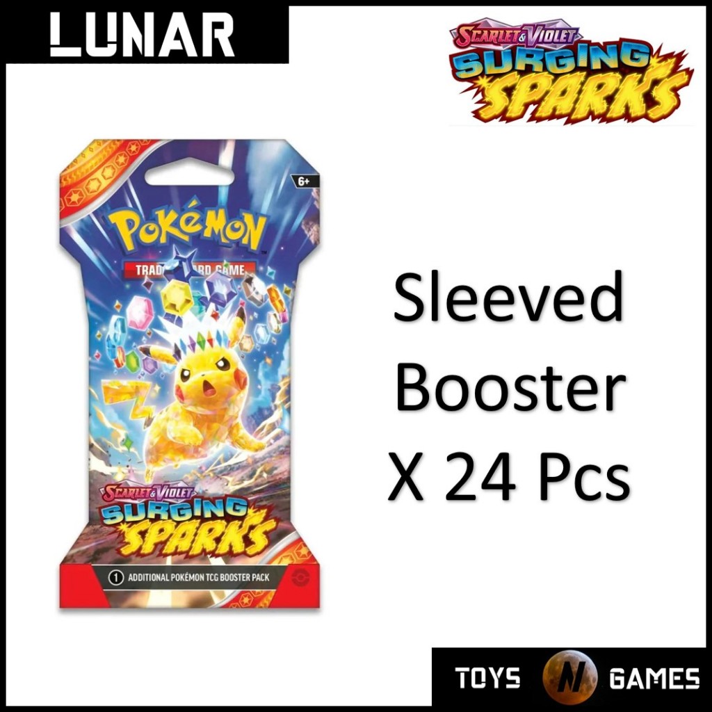 [Pre-Order] Pokemon TCG SV8 Surging Sparks Sleeved Booster Pack - 24 Random Packs | Shopee Singapore
