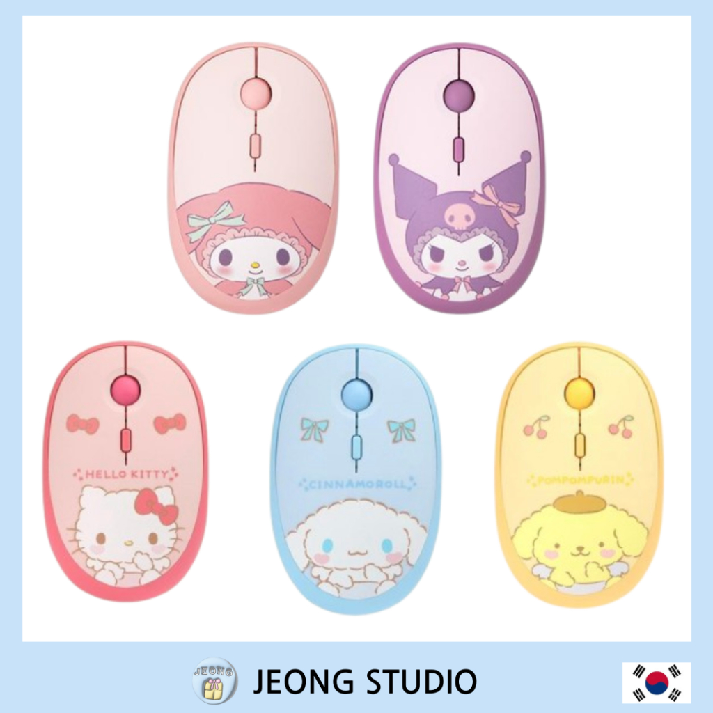️[Sanrio] Royche Bluetooth Wireless Multi-Pairing Mouse 2.4Ghz Wireless ...