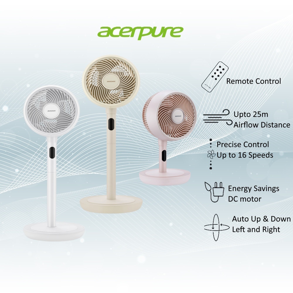 Acerpure Cozy F2 Air Circulator Fan with Precise 16 fan speed settings ...