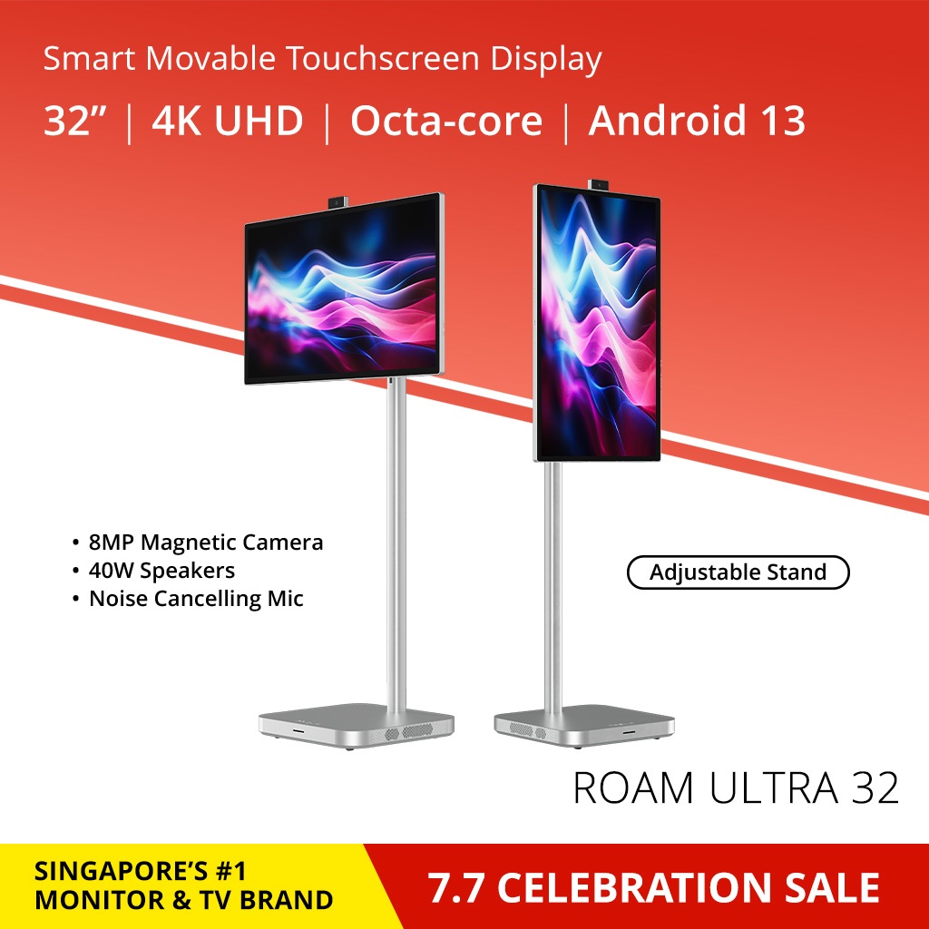 PRISM+ Roam Ultra 32 Lifestyle Smart Display| 32" Touchscreen 4K UHD ...