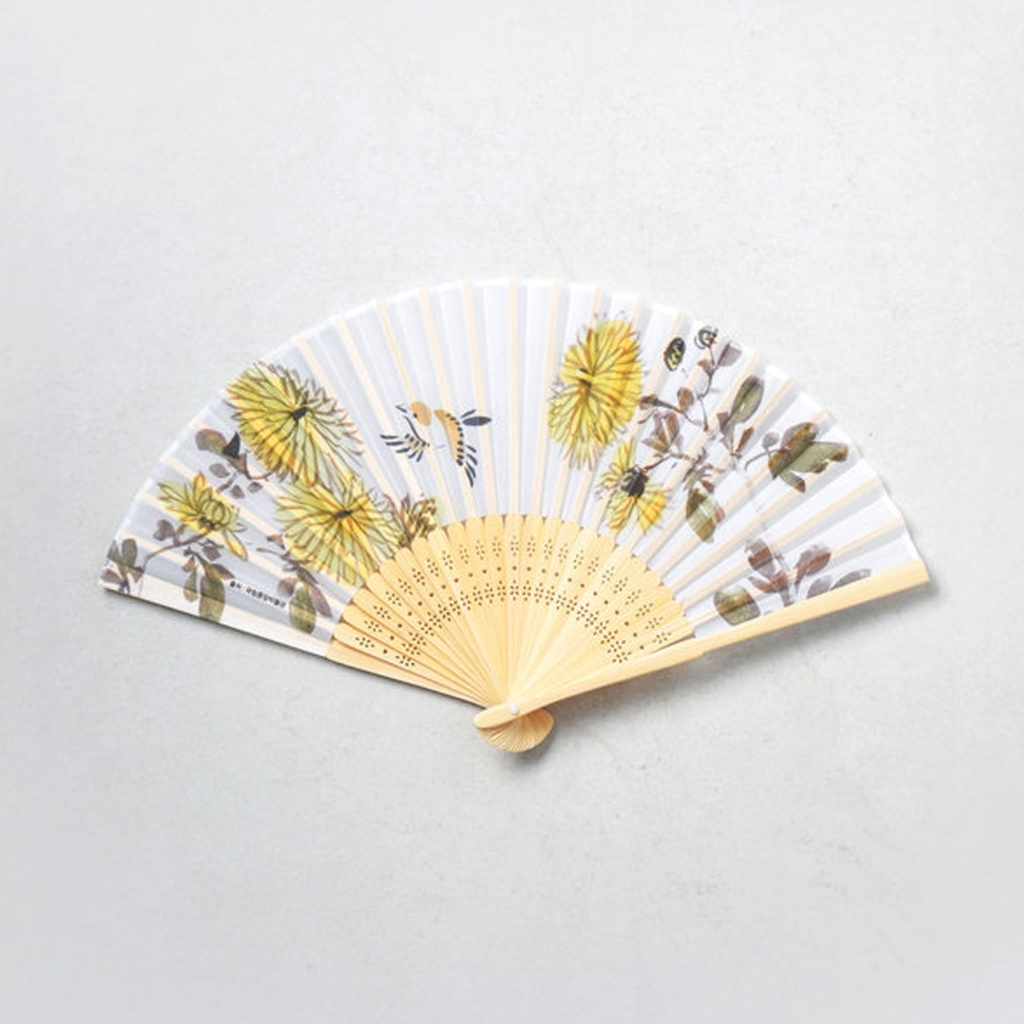 [Daiso Korea] Bamboo Folding Fan with Korean Traditional Painting ...