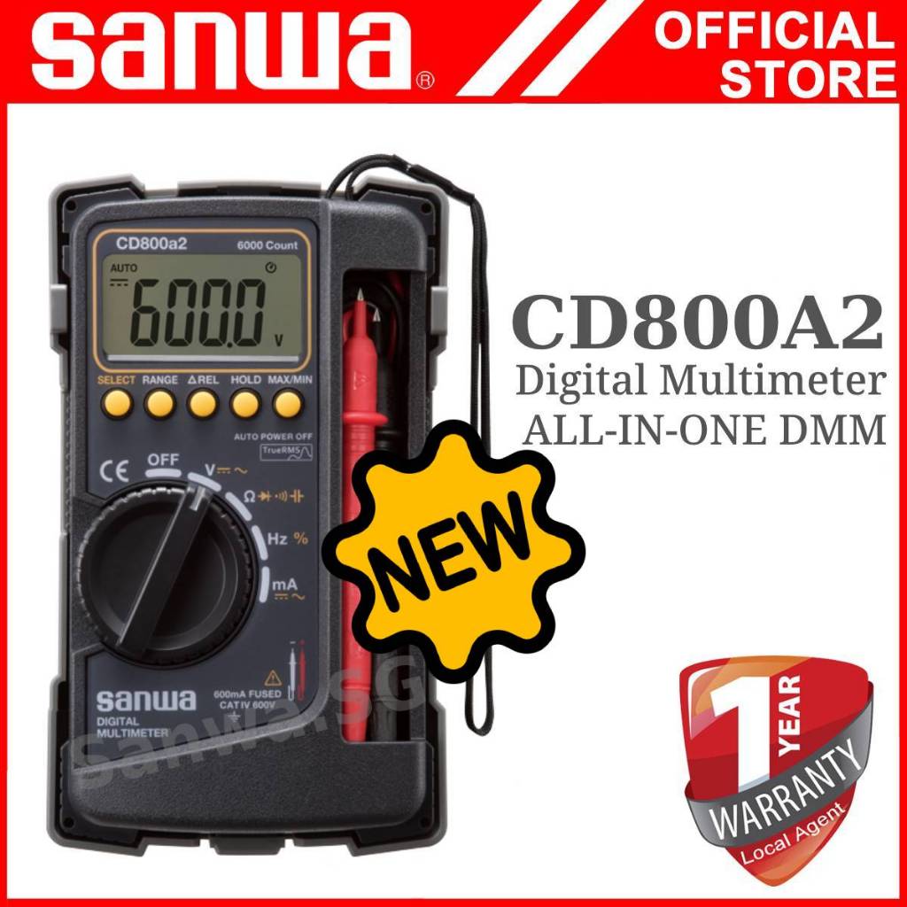 Sanwa CD800A CD800A2 CD800A3 Digital Multimeter | Shopee Singapore
