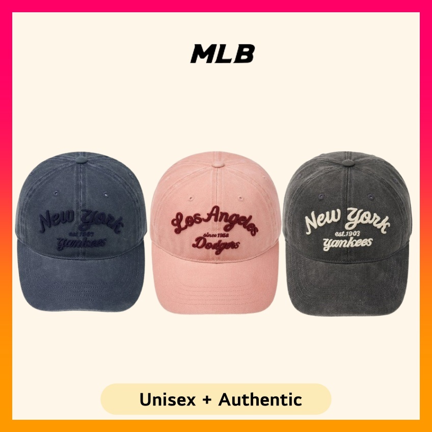 MLB Varsity Lettering Color Denim Unstructured Ball Cap (2024New ...