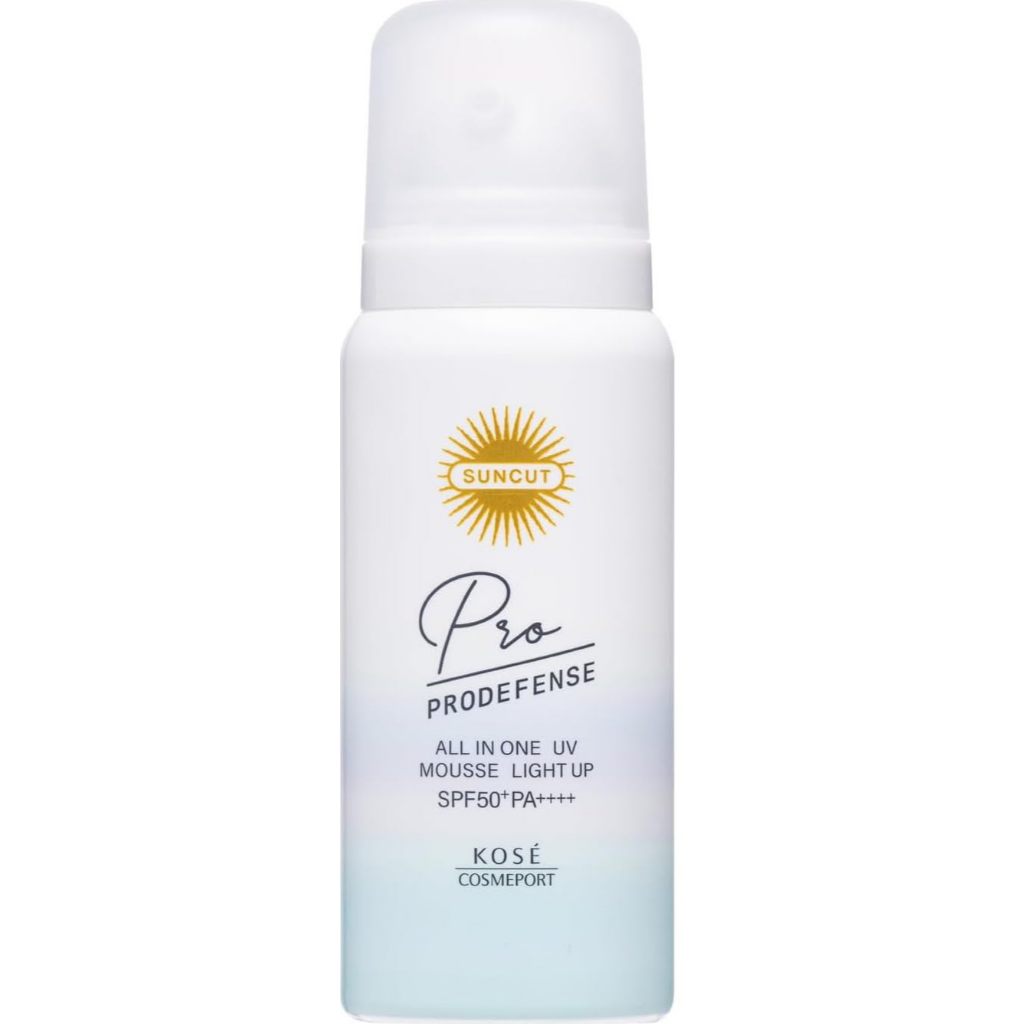 KOSE SUNCUT PRODEFENSE ALL IN ONE UV MOUSSE LIGHT UP SPF50 | Shopee ...