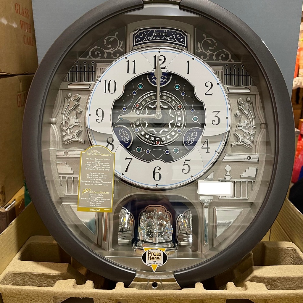 [Original] Seiko Clock QXM366S Melody in Motion Rotating Pendulum ...