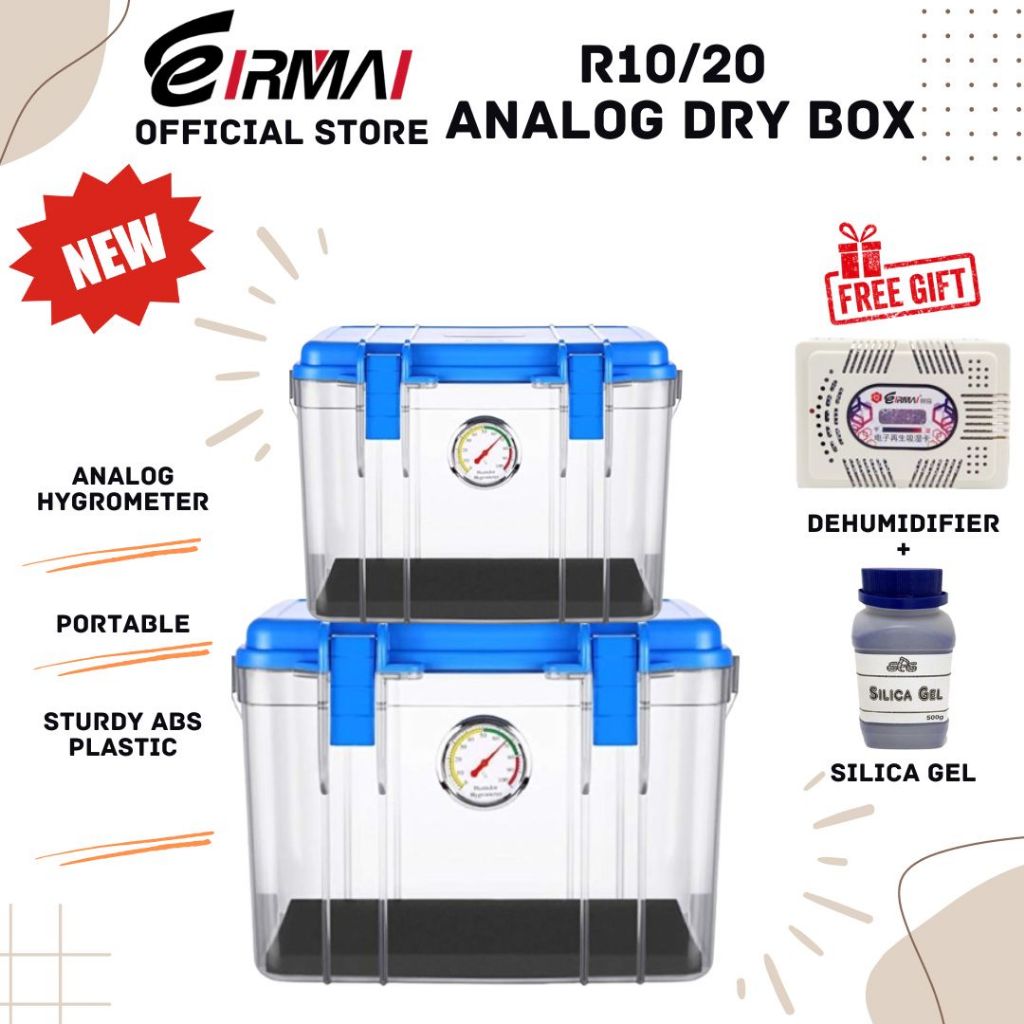 Eirmai Singapore Official R10/R20 Dry Box Analog Hygrometer | Shopee ...