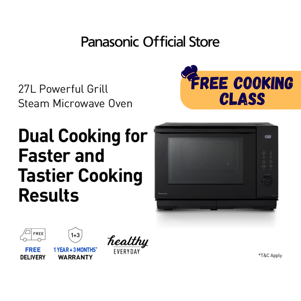 Panasonic 27L Multifunction Grill Steam Microwave Oven NN-DS59NBYPQ ...