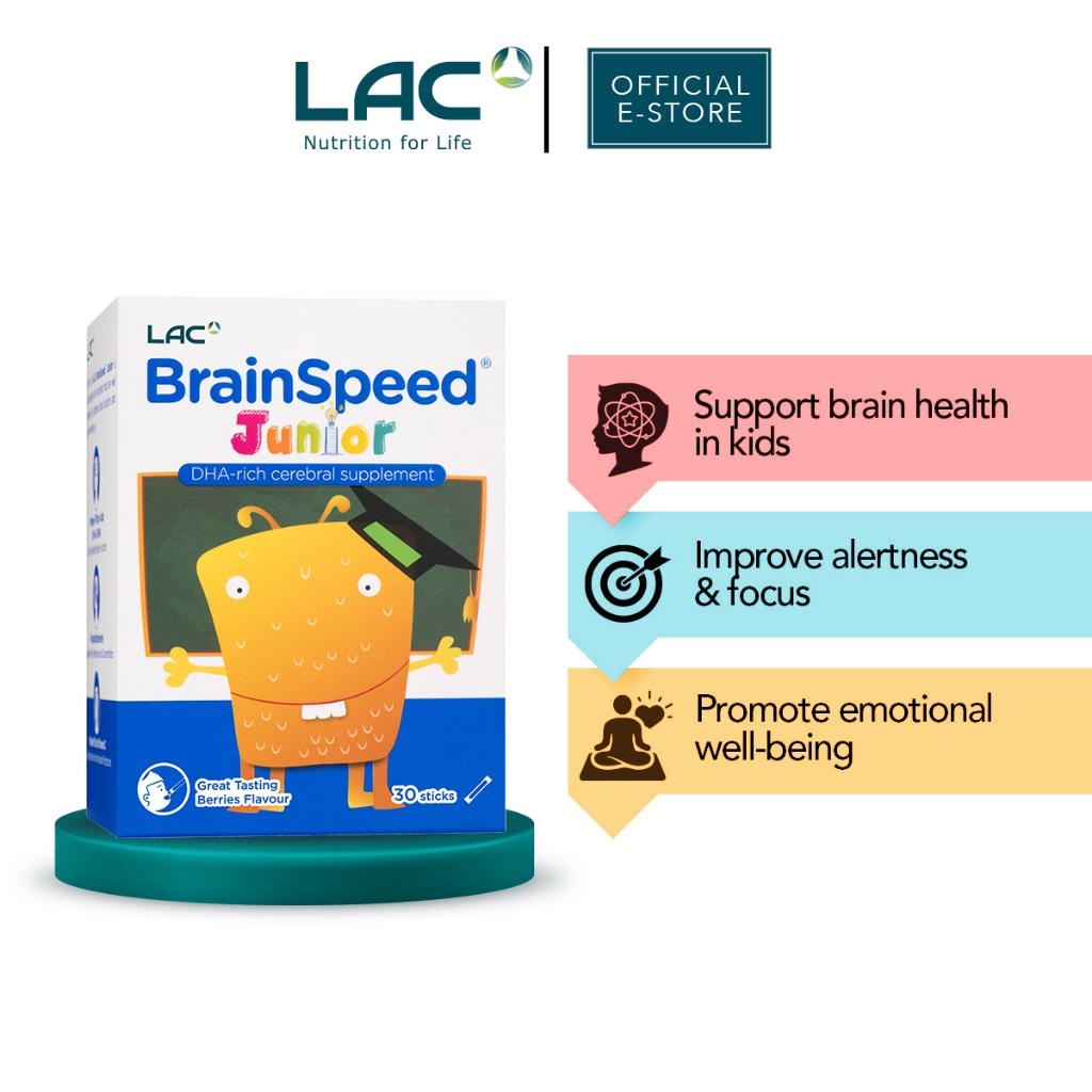 [LAC JUNIOR] BrainSpeed Junior - DHA-rich Cerebral Supplement (30 ...