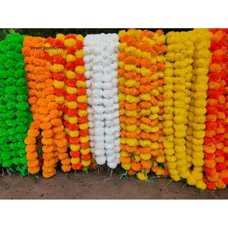 Mariegold garland SG local Diwali decor Festival Decoration Artificial ...
