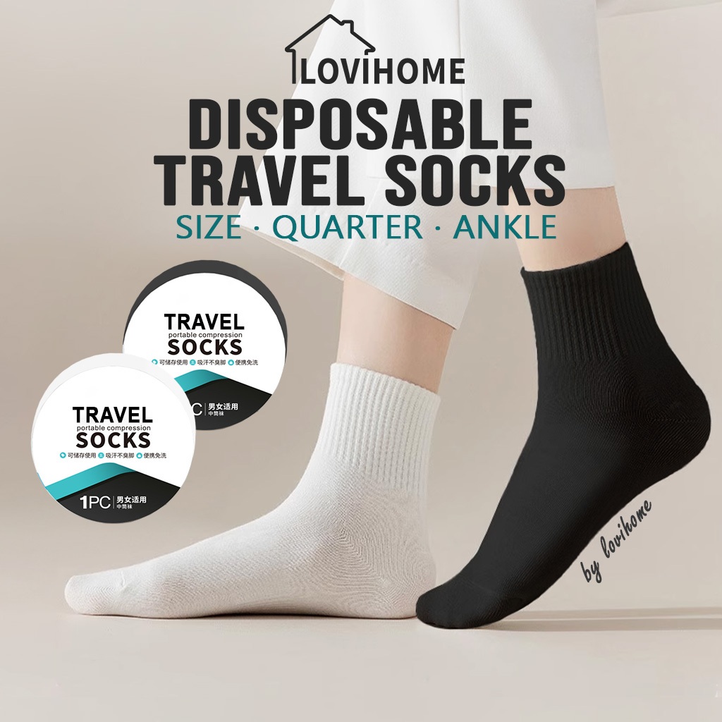 SG Disposable Socks For Travel Business Trip Sports Men Women Ladies ...