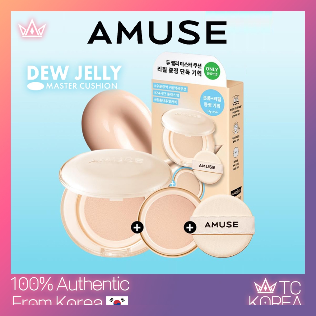 【AMUSE】 DEW JELLY MASTER CUSHION (Main Cushion + Refill) | Shopee Singapore