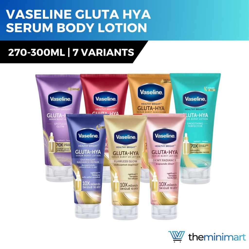 Vaseline Body Moisturizing Lotion - Gluta Hya Serum | Shopee Singapore