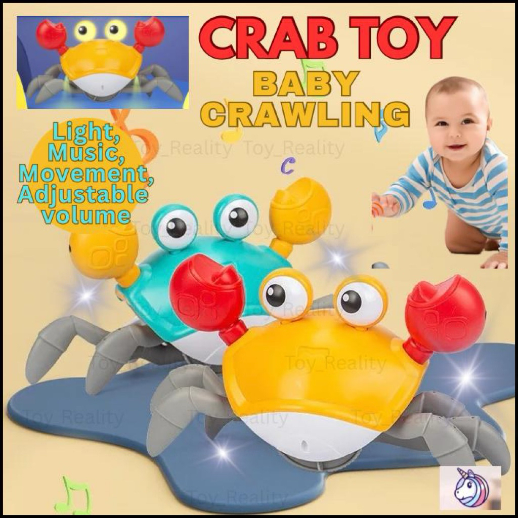 Crab Crawling Baby Toys New Fun Smart Sensor Toddler Toys Moving ...