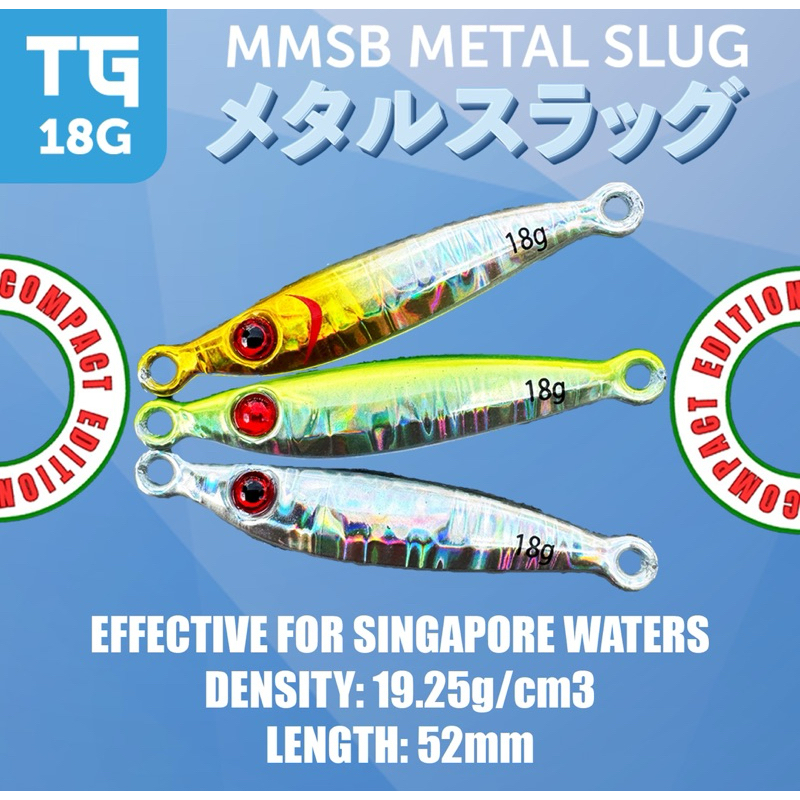 [SG] MMSB Metal Slug 18g Tungsten Jig (COMPACT mini slug) | Shopee ...
