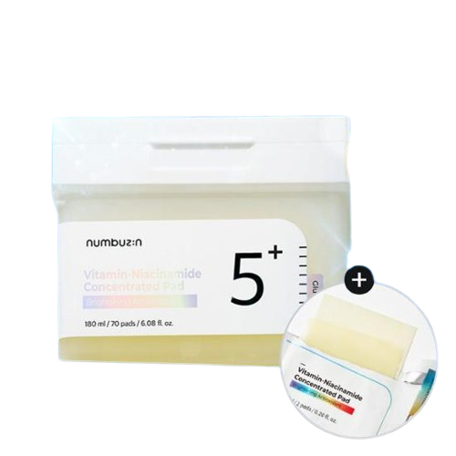 Numbuzin No. 5 Glutathione C Blemish Brightening Film Pads 70 Sheets Set (+ 6 Extra Sheets ...