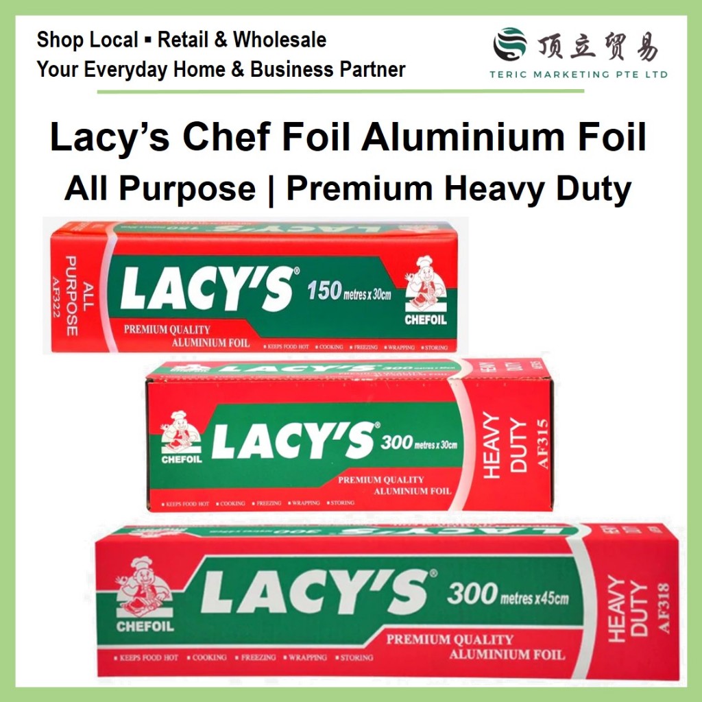 💯 [SG STOCK] Lacy's Chef Wrap - Aluminum Foil | AF315 AF318 | Food ...