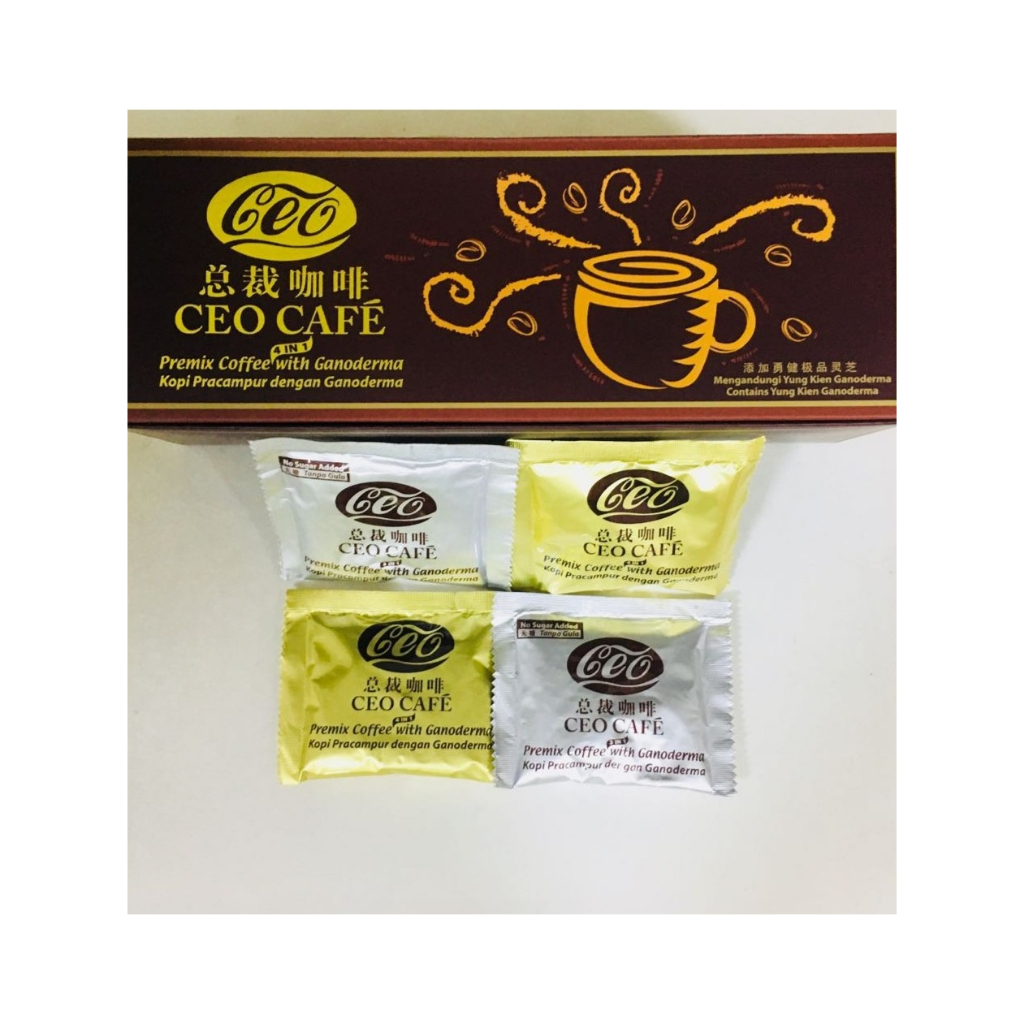 CEO Coffee Halal【Ganoderma | Lingzhi Coffee】- ShuangHor - Sugar (Gold ...