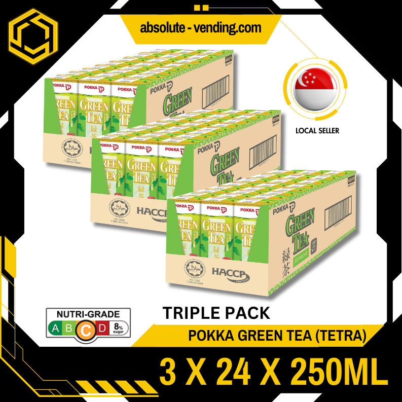 [TRIPLE BUNDLE] POKKA Jasmine Green Tea 250ML X 24 X 3 (TETRA) | Shopee ...