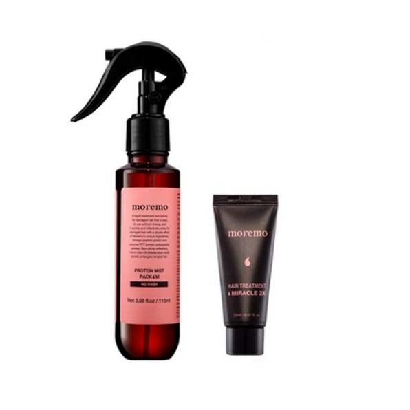 (K-BEAUTY) Moremo Hair Care PROTEIN MIST PACK M 115ml (MIRACLE 2X Trial Size 20ml Included ...