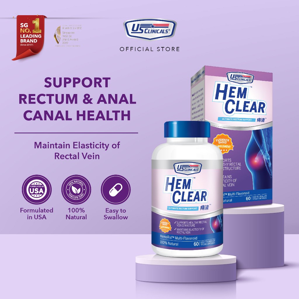 US Clinicals HemClear 60s |Relieve Discomfort & Swelling |Hemorrhoid ...