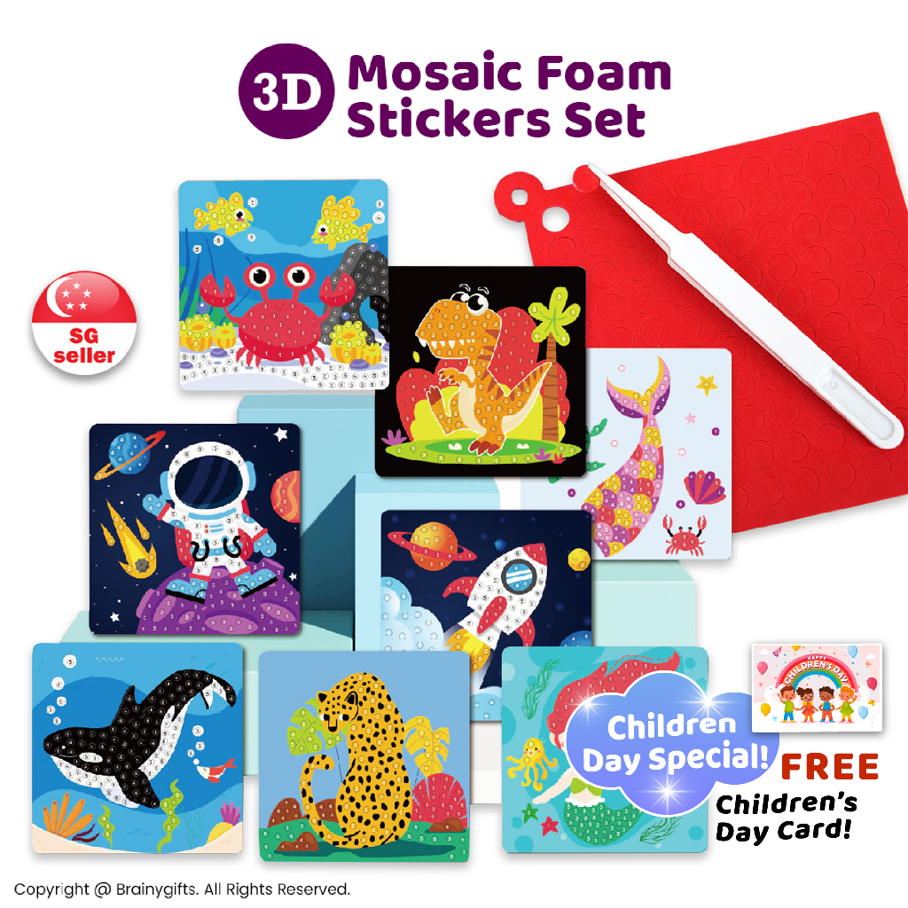 Dot Sticker Art Kit Activity Toy | Dot It Picture | Creative No Mess ...