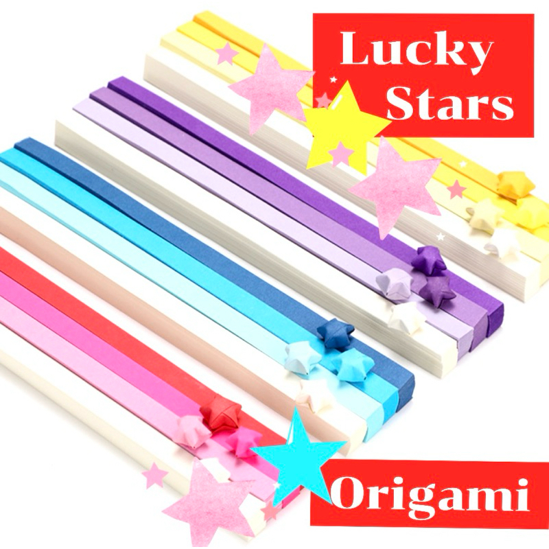 540 Lucky Stars Origami Paper DIY Decoration Arts and Crafts Paper ...