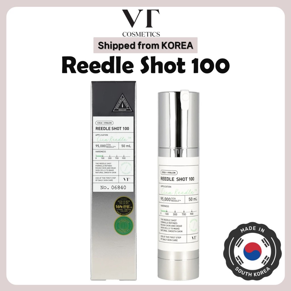 VT COSMETICS CICA Reedle Shot 100 Essence | Daily Face Essence for Soft Skin, Centella Complex ...