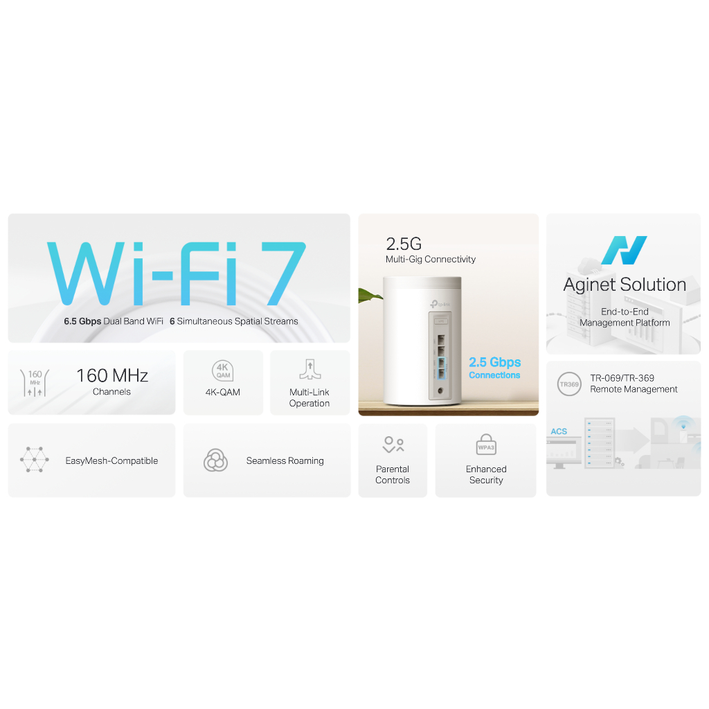 TP-Link HB410(SGSH) BE6500 Whole Home Mesh WiFi 7 System | Shopee Singapore