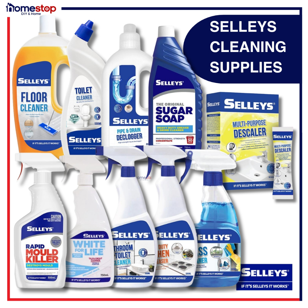SELLEYS Household Cleaning Range – Glass, Floor, Toilet, Kitchen, Mould ...