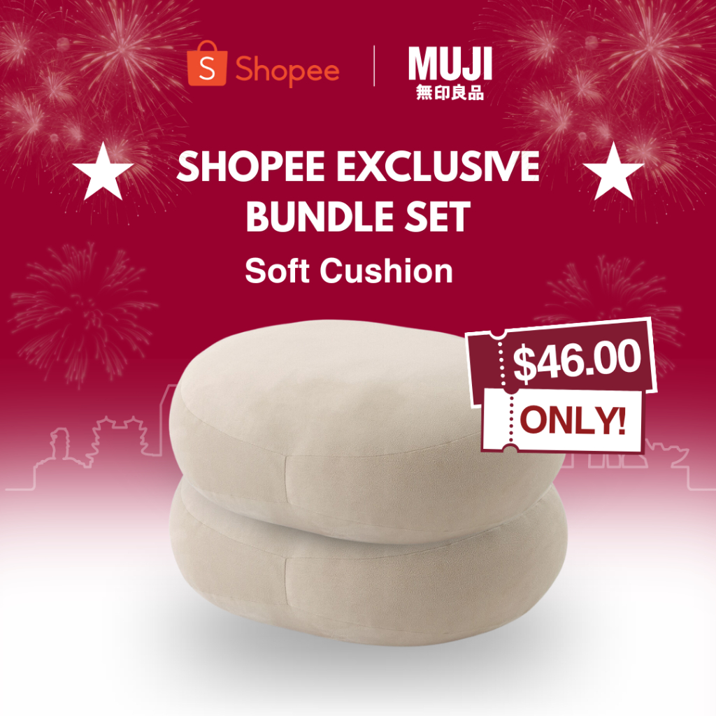 Mid Month Shopee Exclusive Bundle Set - Muji Soft Cushion LBG (2Pcs ...