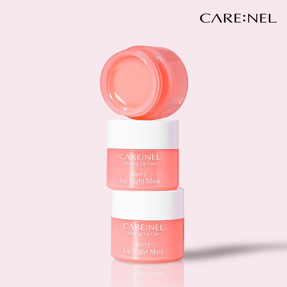 CARENEL Berry Lip Night Mask 5g x 3ea SET Color Lipstick, Lip Cream Lip ...