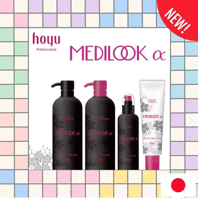 Hoyu MEDILOOK α【4 Type】Scalp Shampoo/ Scalp Conditioner / Scalp Tonic ...