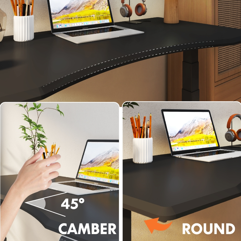 ErgonMan Tabletop for Electric Height Adjustable Desk MDF Table Top ...