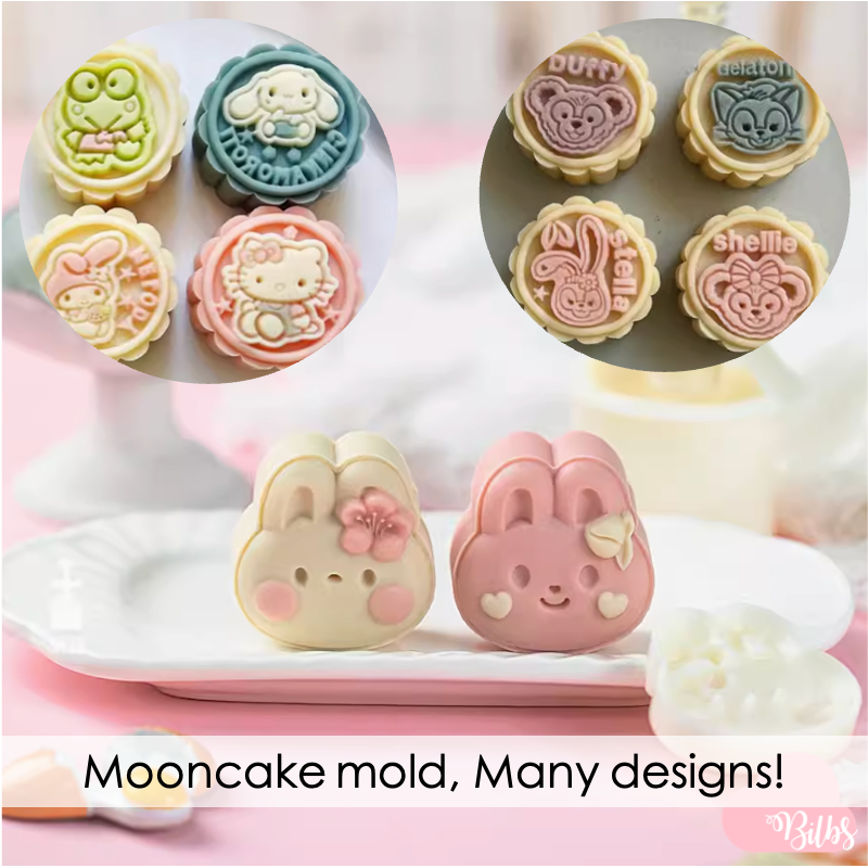 Mooncake Mold Set Sanrio Hello Kitty Rilakkuma Tsum Tsum Duffy Disney ...