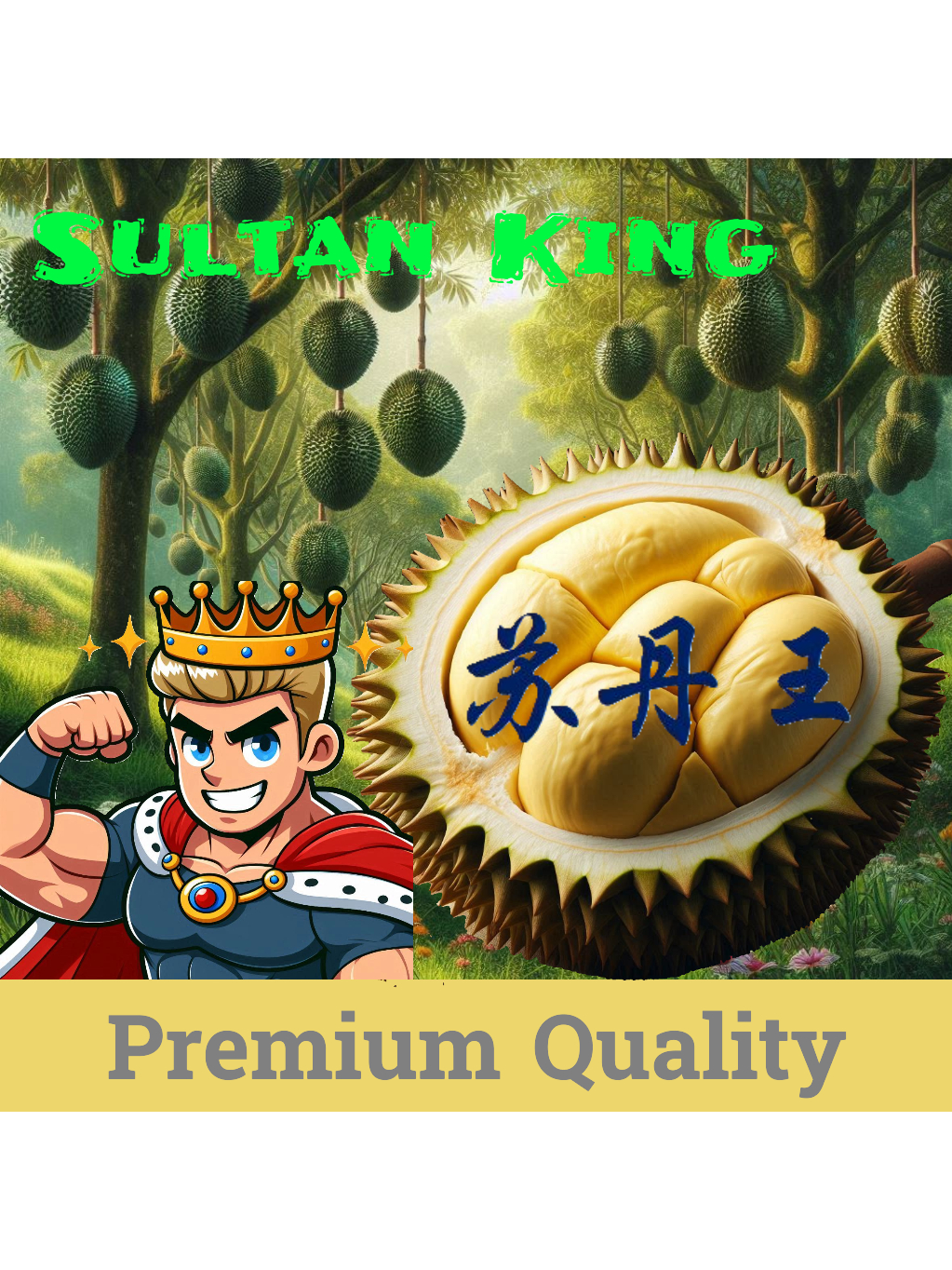 DURIAN “”苏丹王“” "Sultan King" 500g | Shopee Singapore