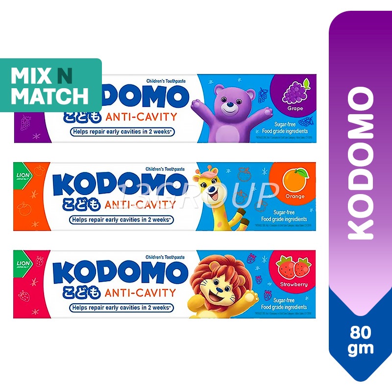 Kodomo Anti Cavity Children Kids Toothpaste, 80g (m) | Shopee Singapore