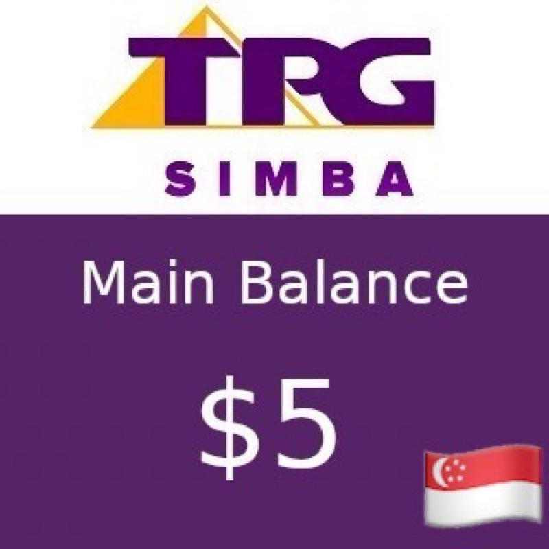 SIMBA / TPG Main Wallet Top Up / Renew | Shopee Singapore