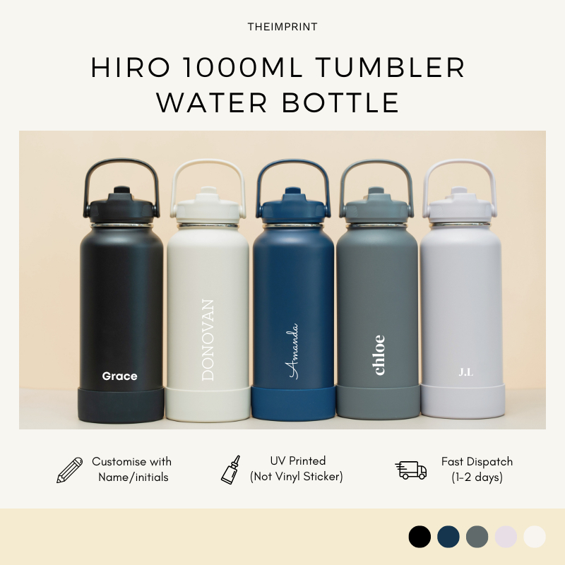 THEIMPRINT HIRO 1000ml Thermal Stainless Steel Water Bottle | UV ...