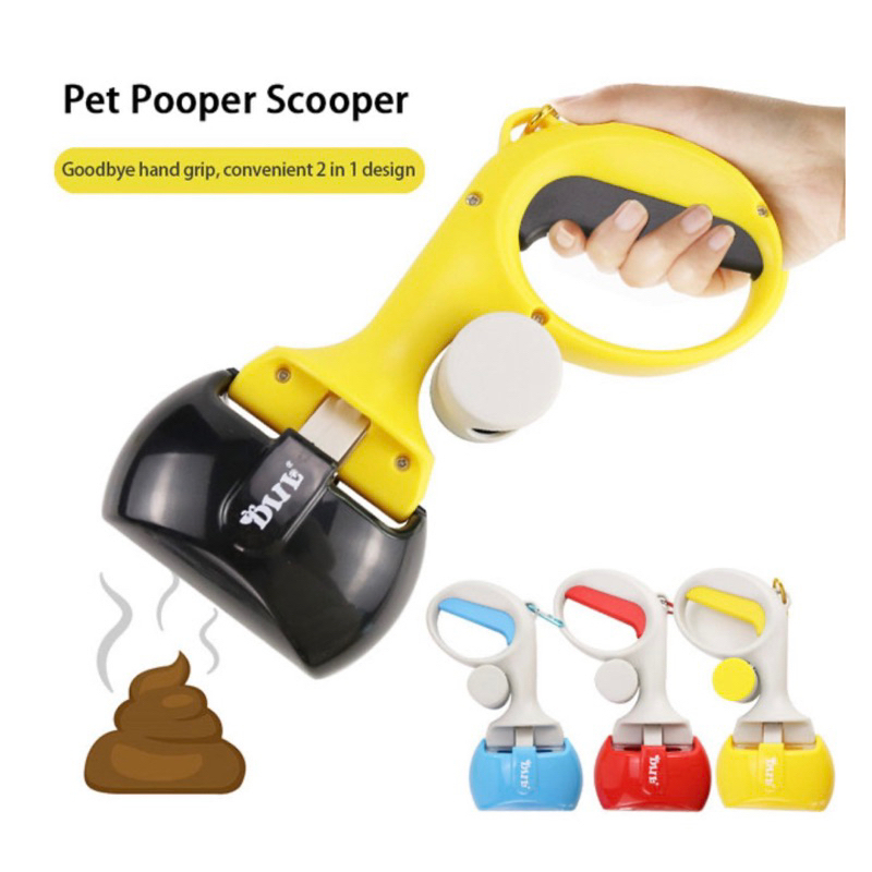 🇸🇬 26CM Straight Pet Pooper Scooper Pet Dog Waste Shit Pickup Walking ...