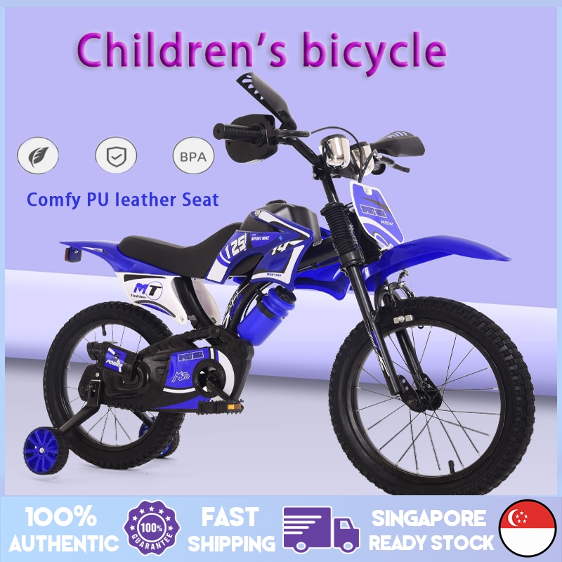 SG[Ready Stock] 2025 NEW 18 Inch Kids Scrambler Bicycle with ...