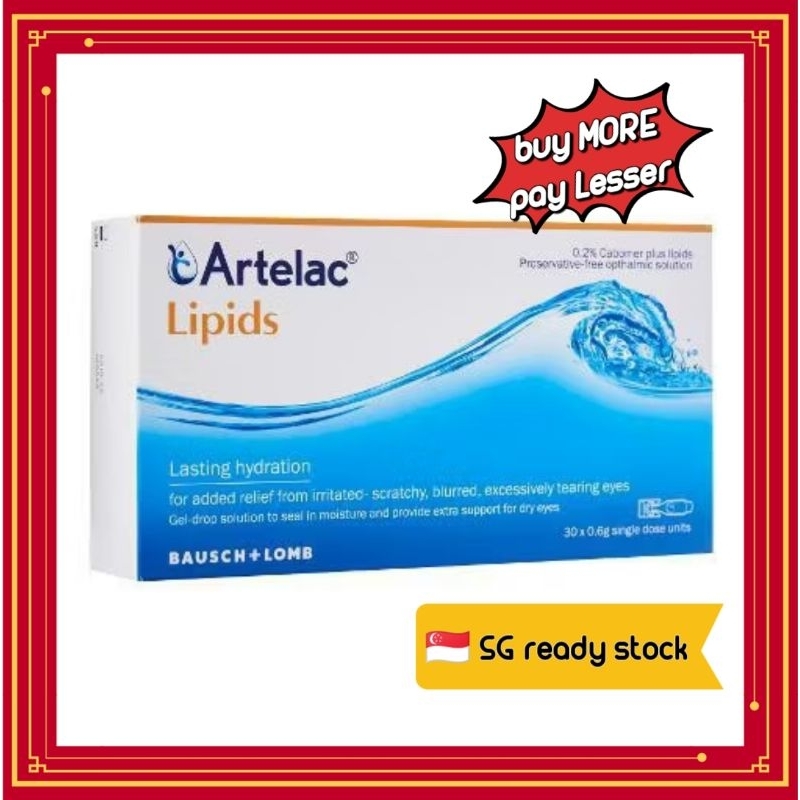 Artelac Lipids Eye Drop 30S (Expiry Date: Oct 2025) | Shopee Singapore