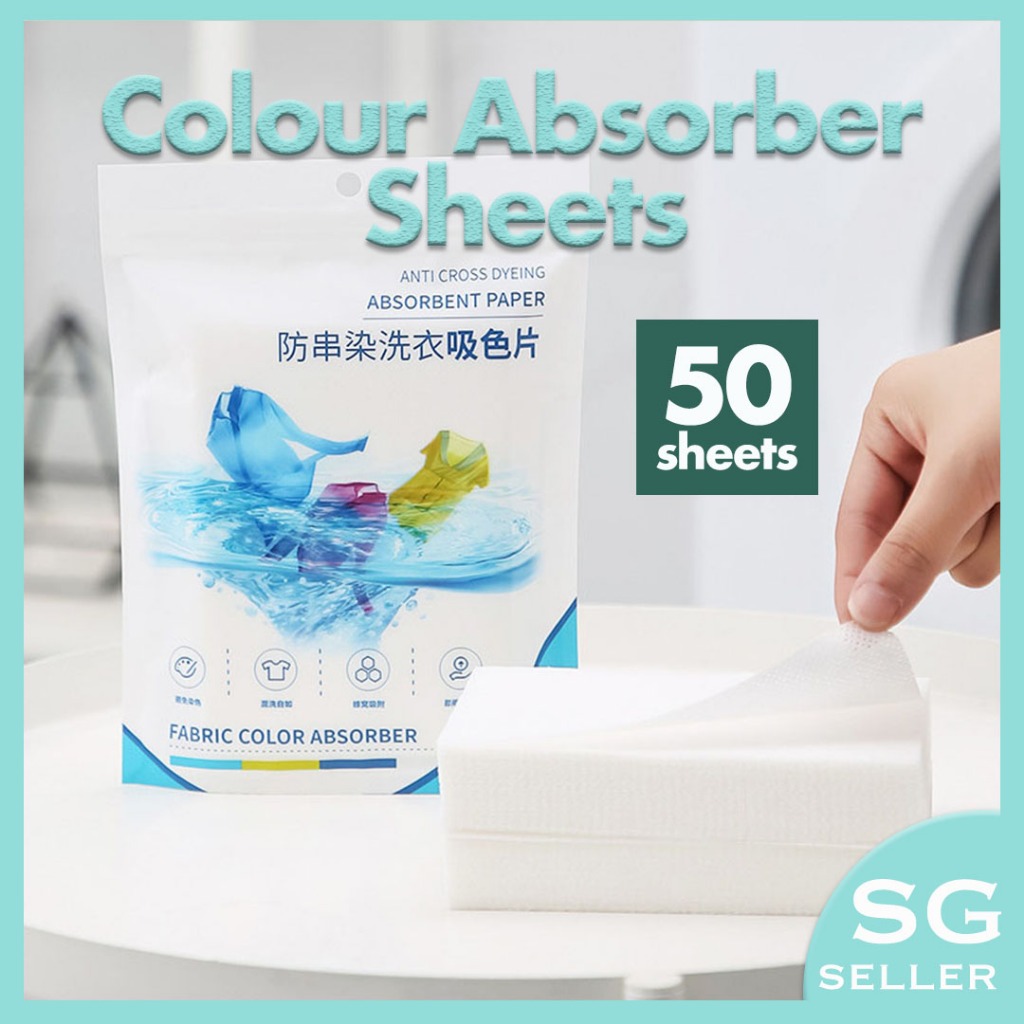 [SG Stock] Colour & Dirt Absorption Color Catcher Laundry Sheets Color ...