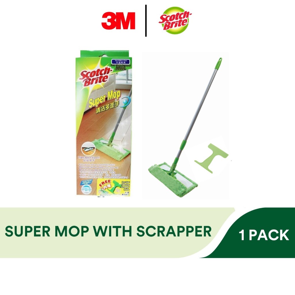 3M Scotch Brite Super Mop with Scrapper | Shopee Singapore