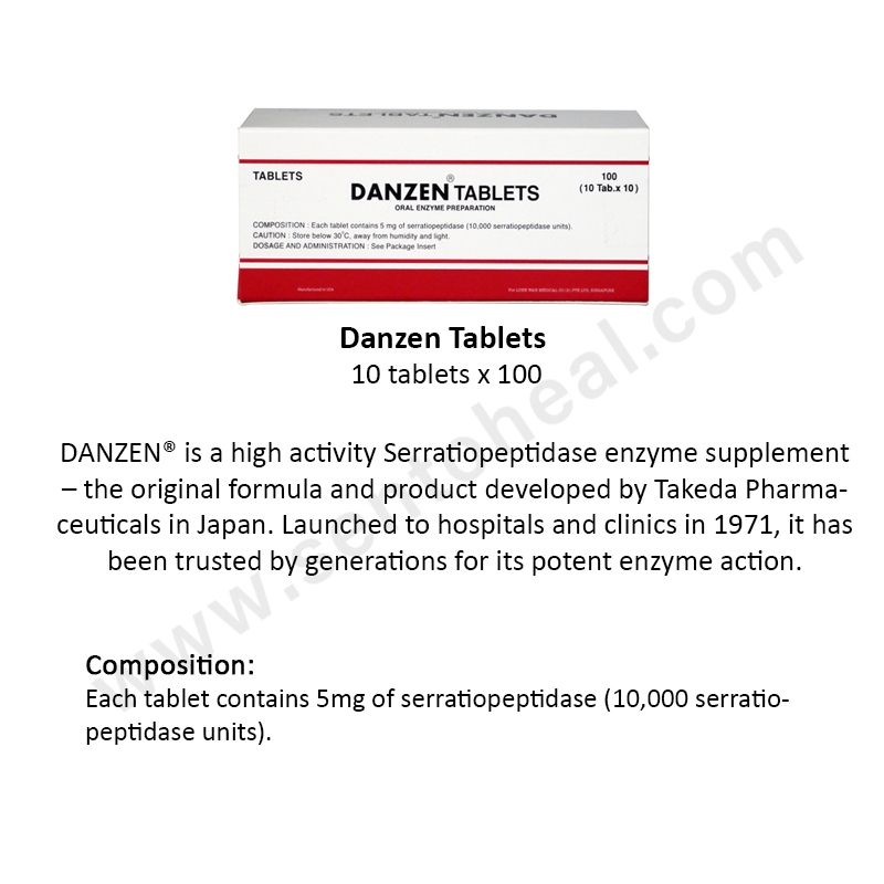 Danzen Oral Enzyme Tablets 100 tablets - high activity ...