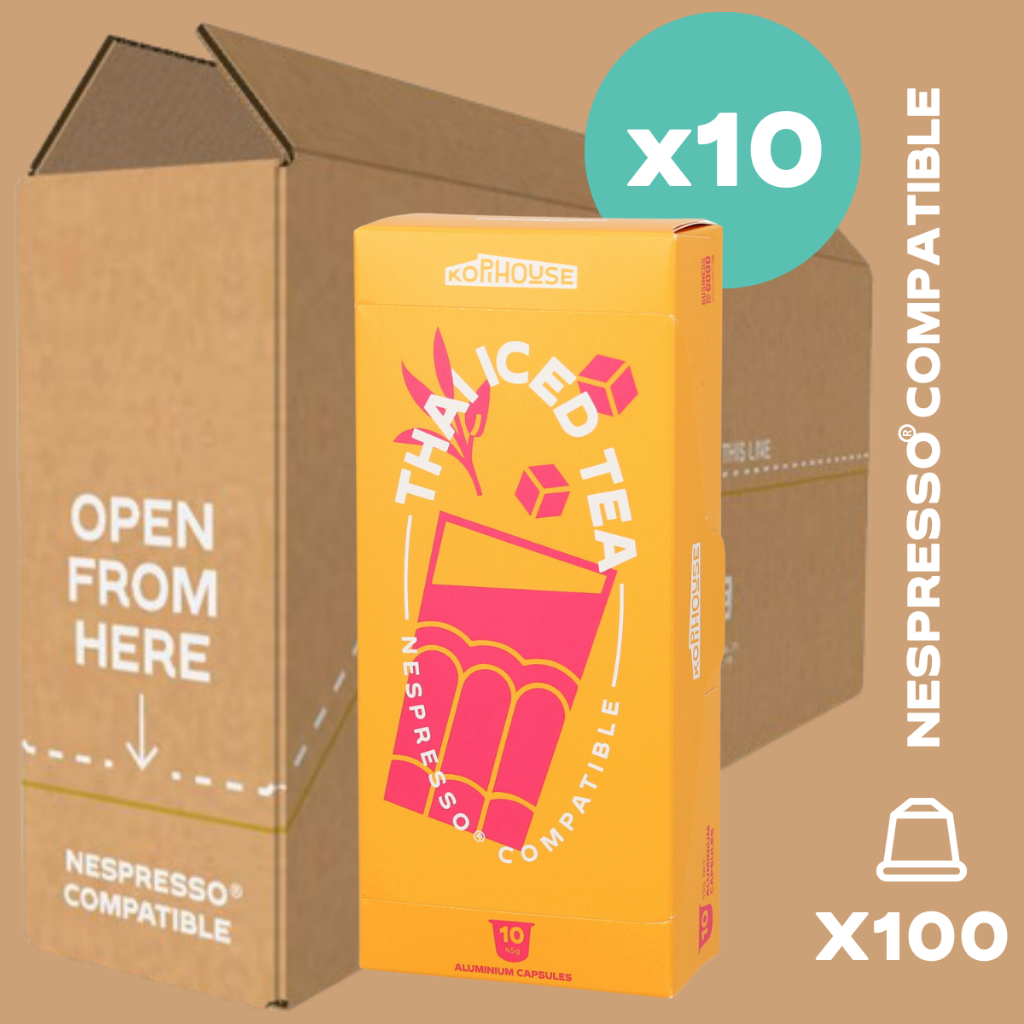 KopiHouse Thai Iced Tea Nespresso® Compatible Tea Capsules (10 x 10 ...