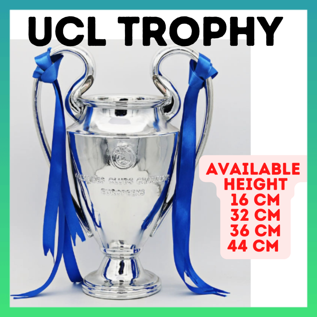 [UCL TROPHY] CHAMPIONS LEAGUE FOOTBALL WORLD SOCCER CUP TROPHY 32cm ...