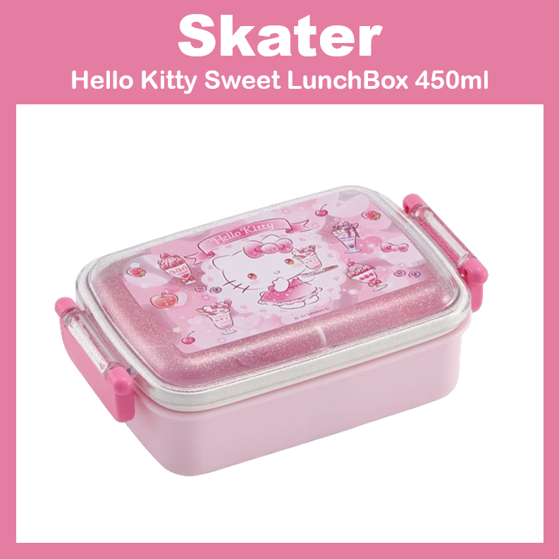 [SKATER] Hello Kitty Dome-shaped Binding Square Lunch Box 450ml RBF3ANAG | Shopee Singapore
