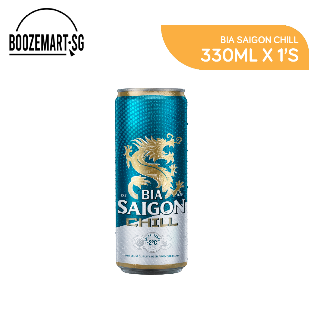 Bia Saigon Chill 24x330ml CAN (BBD July 2025) | Shopee Singapore