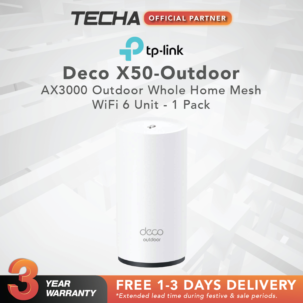 TP-Link Deco X50-Outdoor | AX3000 Outdoor Whole Home Mesh WiFi 6 Unit ...